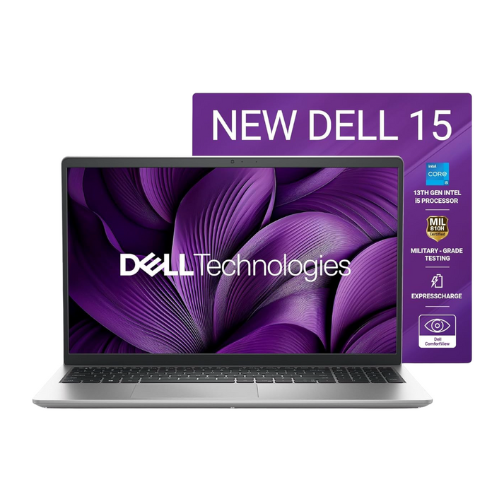 Dell 15 Laptop, Intel Core 3 100U Processor, 8GB, 512GB, Intel® UHD Gr ...